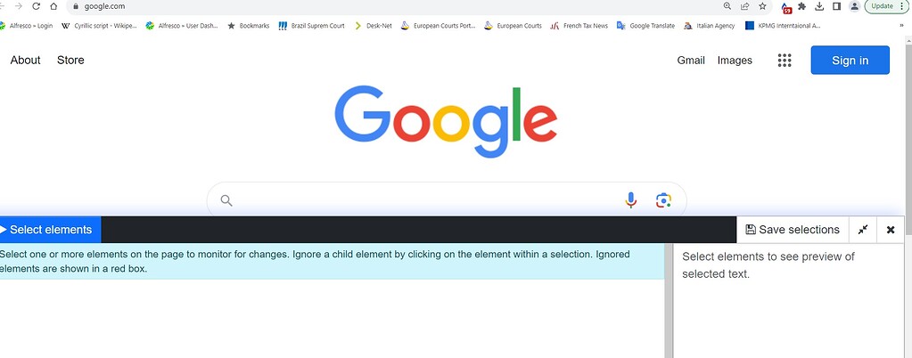 Distill extension in Chrome open visual selector in a new tab ...